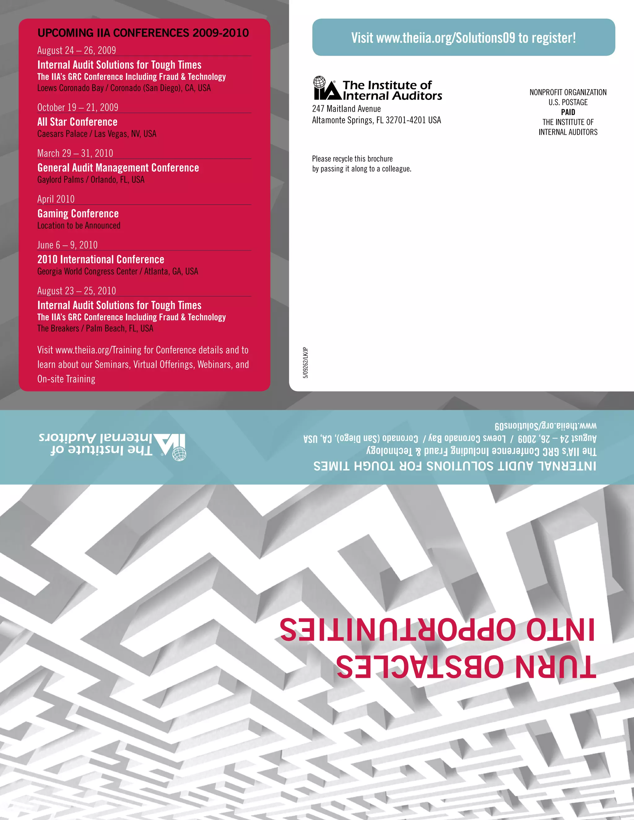 IIA Conference Brochure | PDF