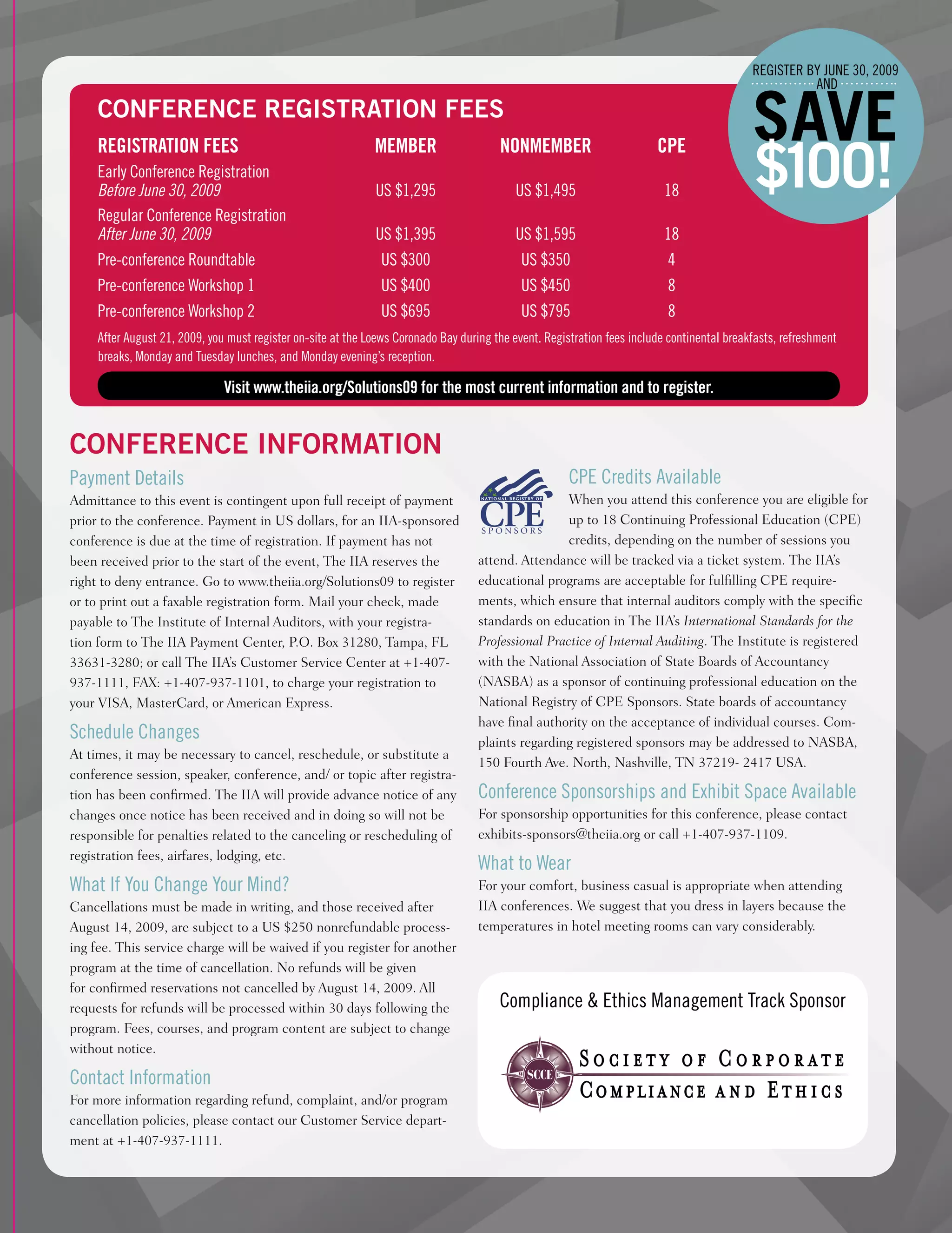 IIA Conference Brochure | PDF