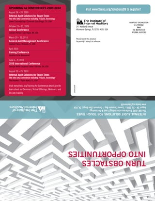 IIA Conference Brochure | PDF