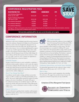 IIA Conference Brochure | PDF