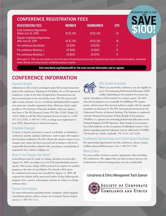 IIA Conference Brochure | PDF