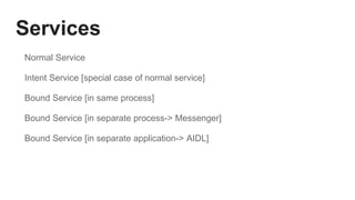 Android Whats running in background | PPT