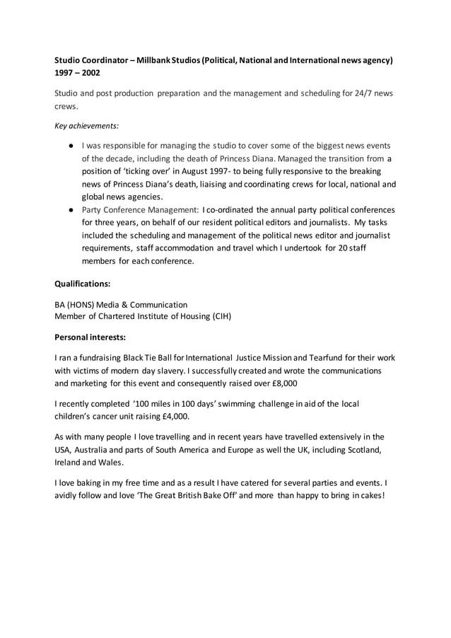 EMMA GILES - CV | PDF