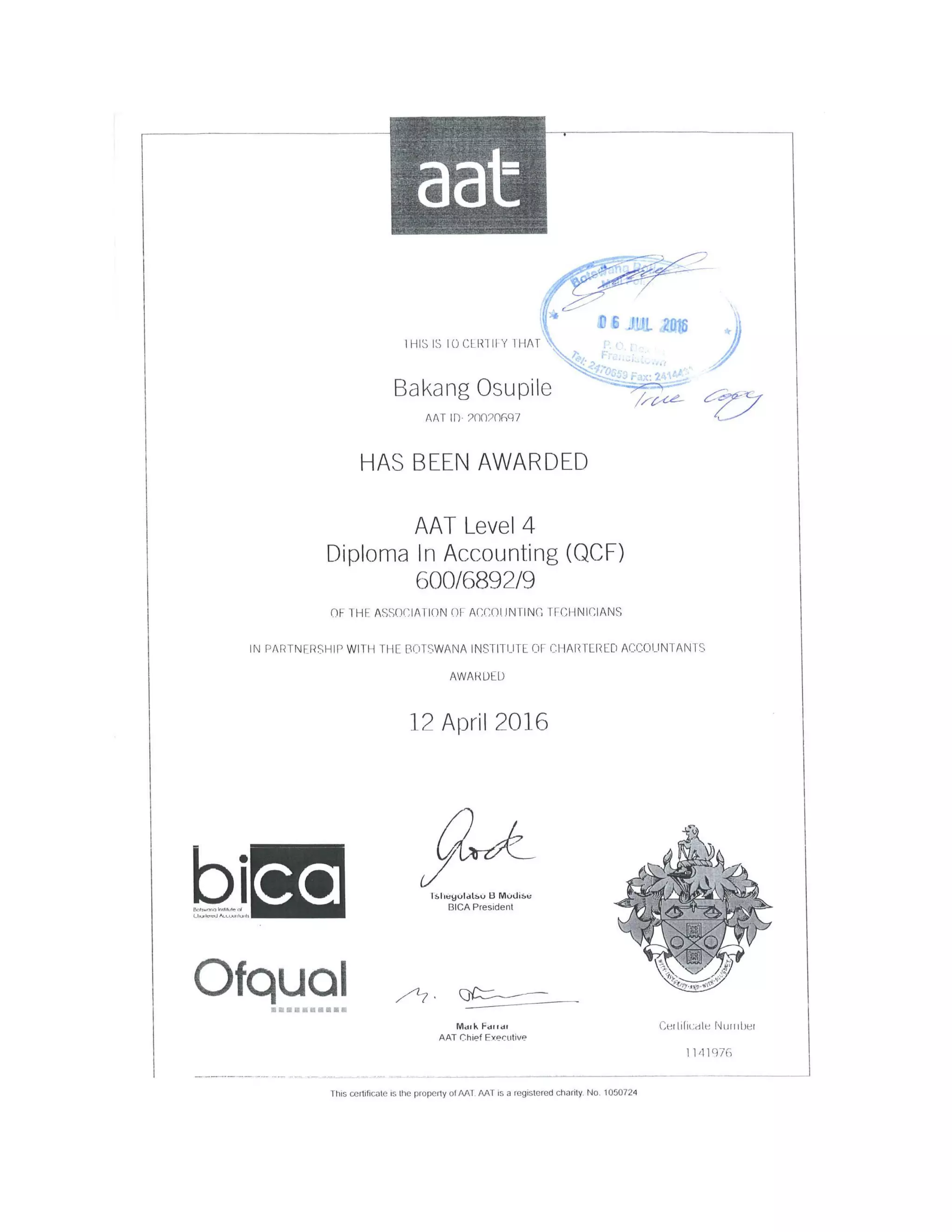 AAT LEVEL 4 CERTIFICATE | PDF