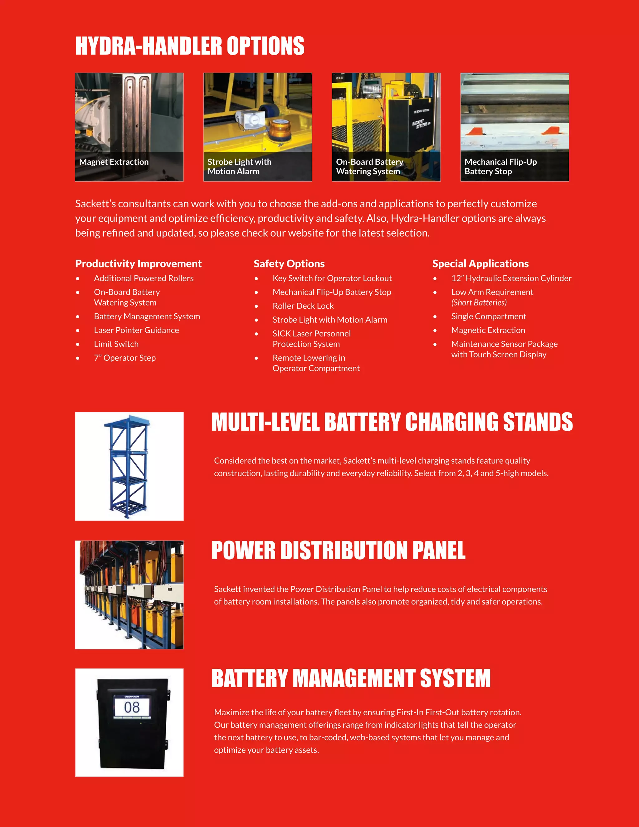 Sackett Systems - Battery Exchange Experts | PDF