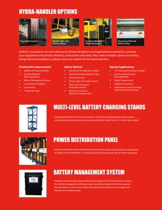Sackett Systems - Battery Exchange Experts | PDF