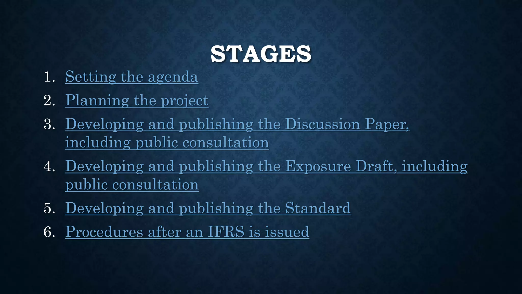 IFRS Development | PPTX | Business Accounting & Finance | Business