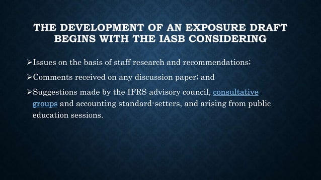 IFRS Development | PPT