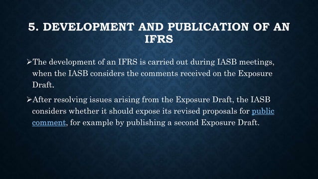 IFRS Development | PPT