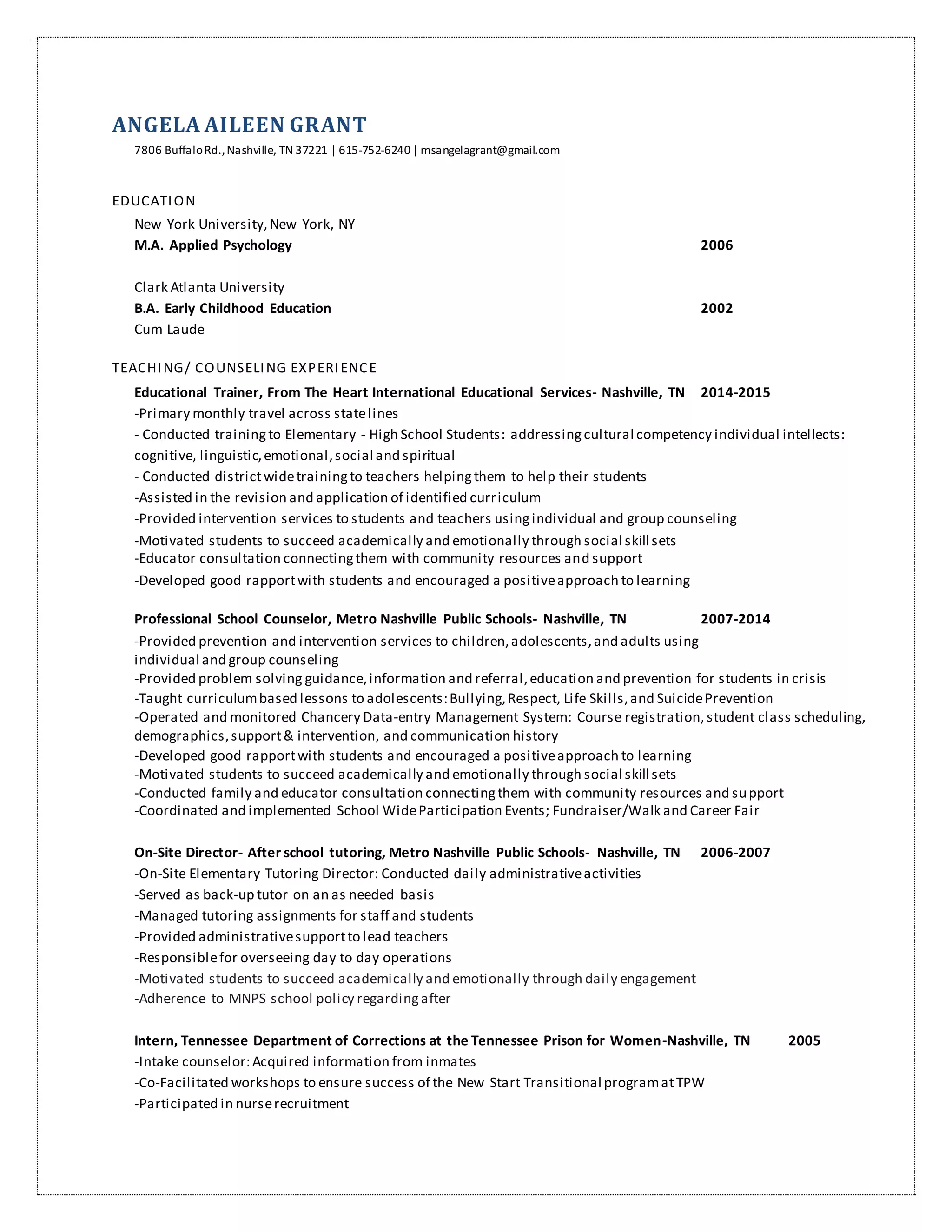 Curriculum vitae AAG updated | PDF