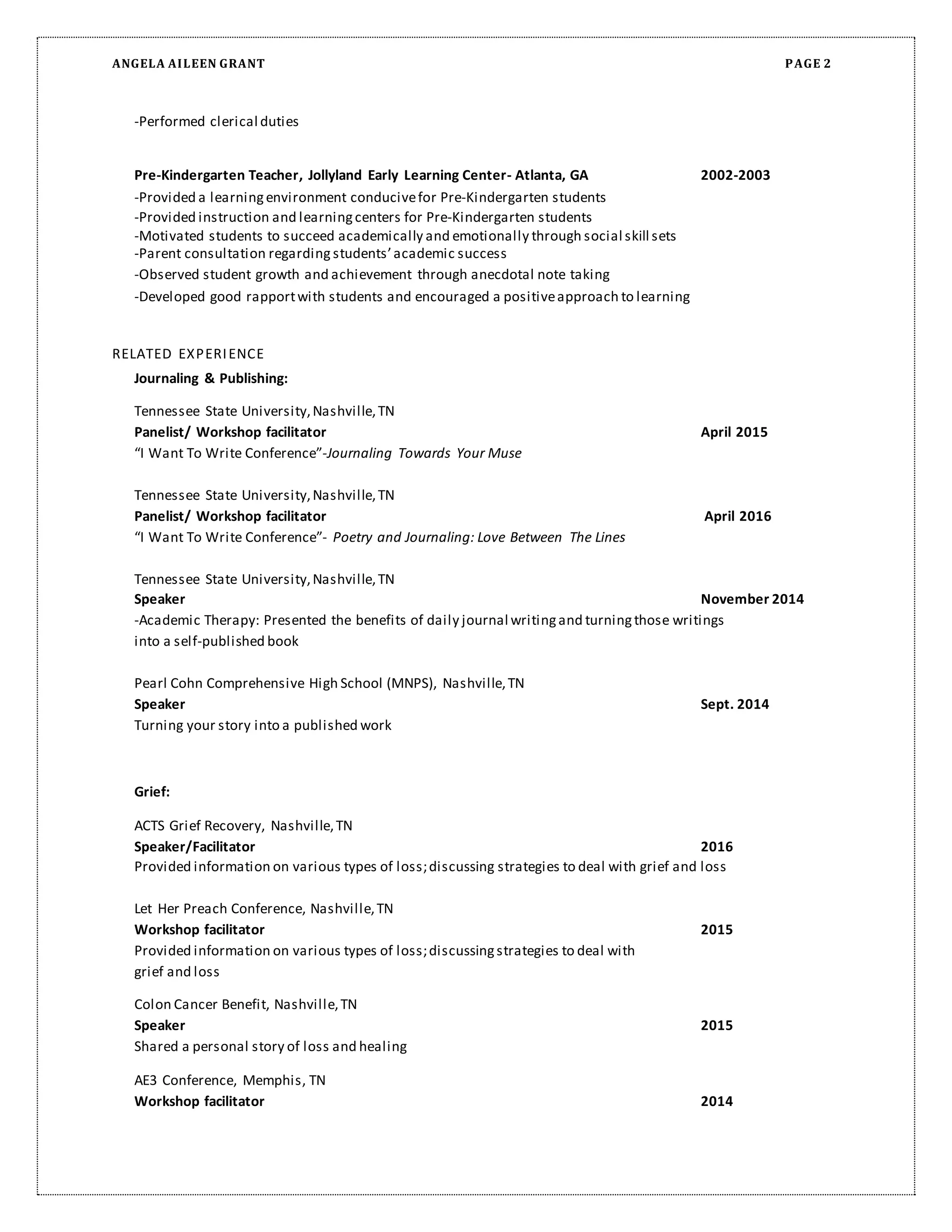 Curriculum vitae AAG updated | PDF