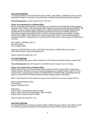 Resume- CWO4 James East | DOC