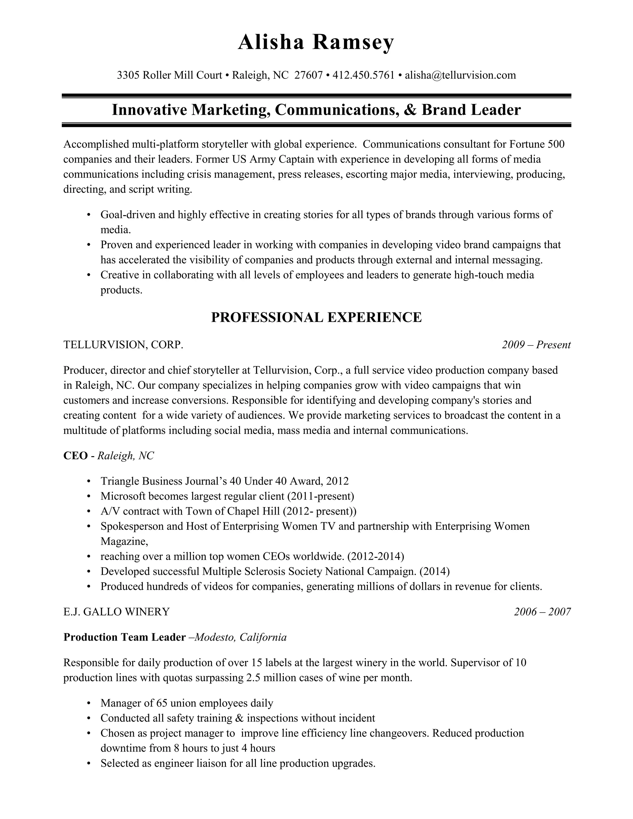 Alisha Ramsey Resume | PDF