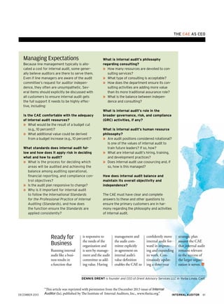 CAE as CEO | PDF