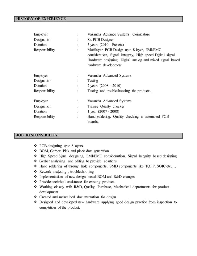 Resume(RamKumar) | PDF