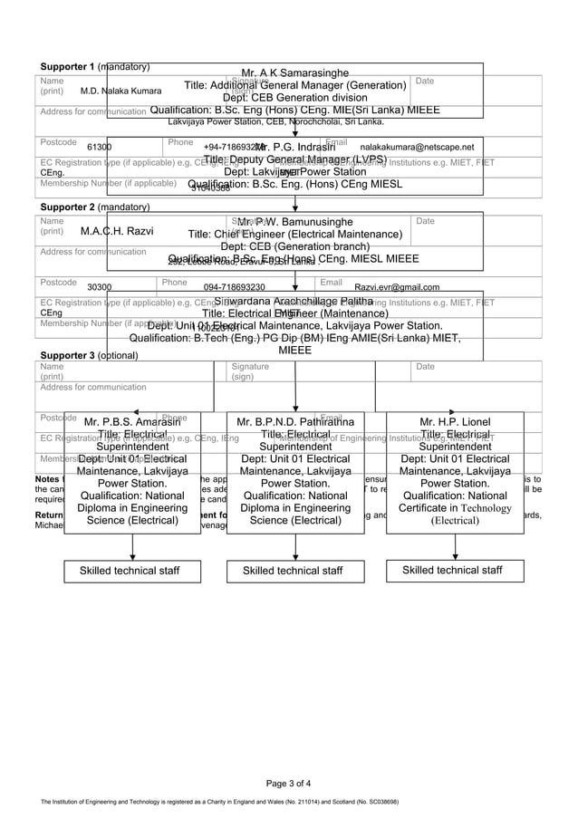 CEng Application 2015-7 final corrected OK | DOC | Postgraduate ...