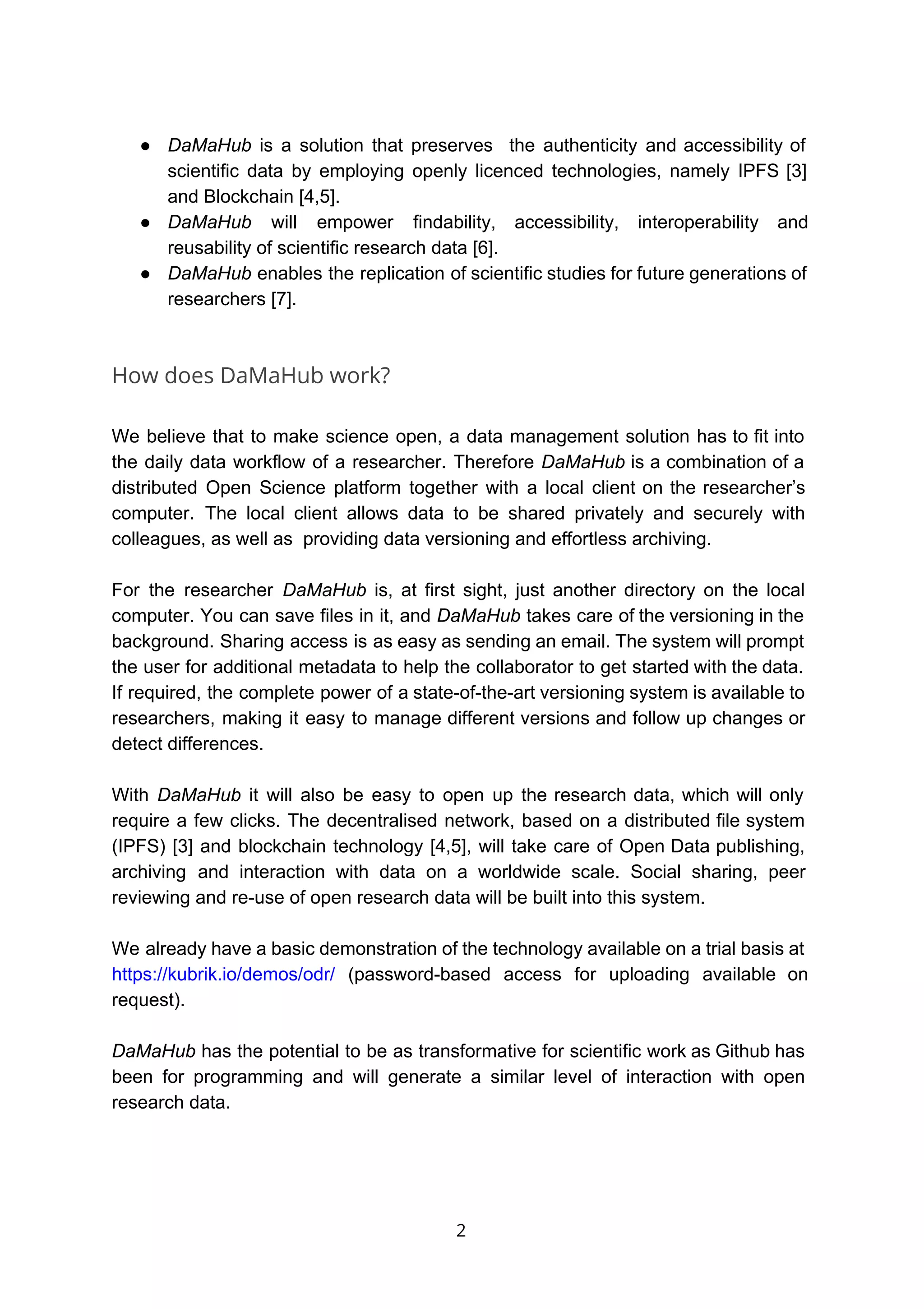 Executive Summary - Data Management Hub | PDF