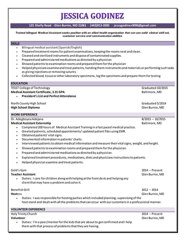 Jessica Godinez - Resume | DOCX