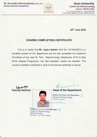 mtech course completion | PDF