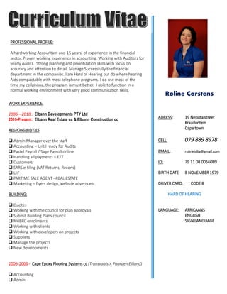 Roline CV | PDF