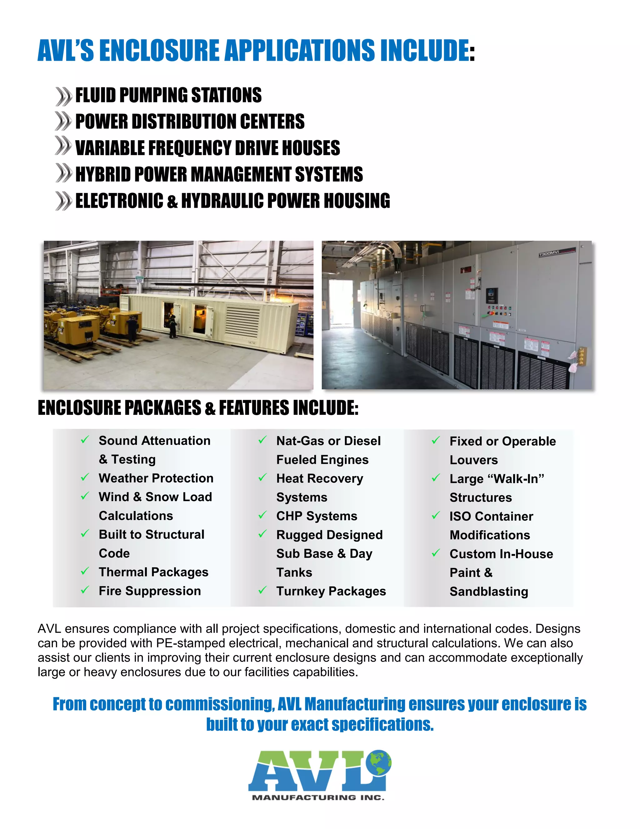 AVL Custom Enclosures | PDF
