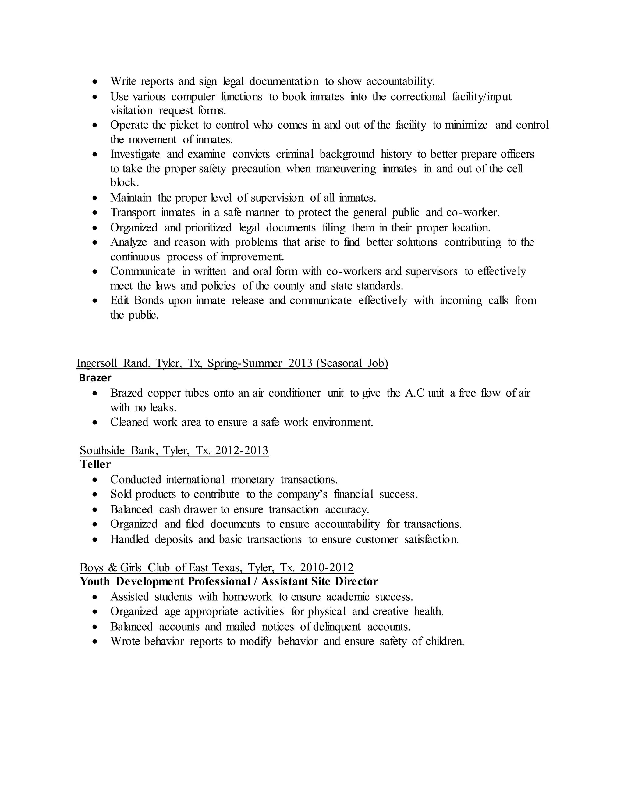 Darieous Dorsey Casualty and Property Field Adjuster Resume | DOCX