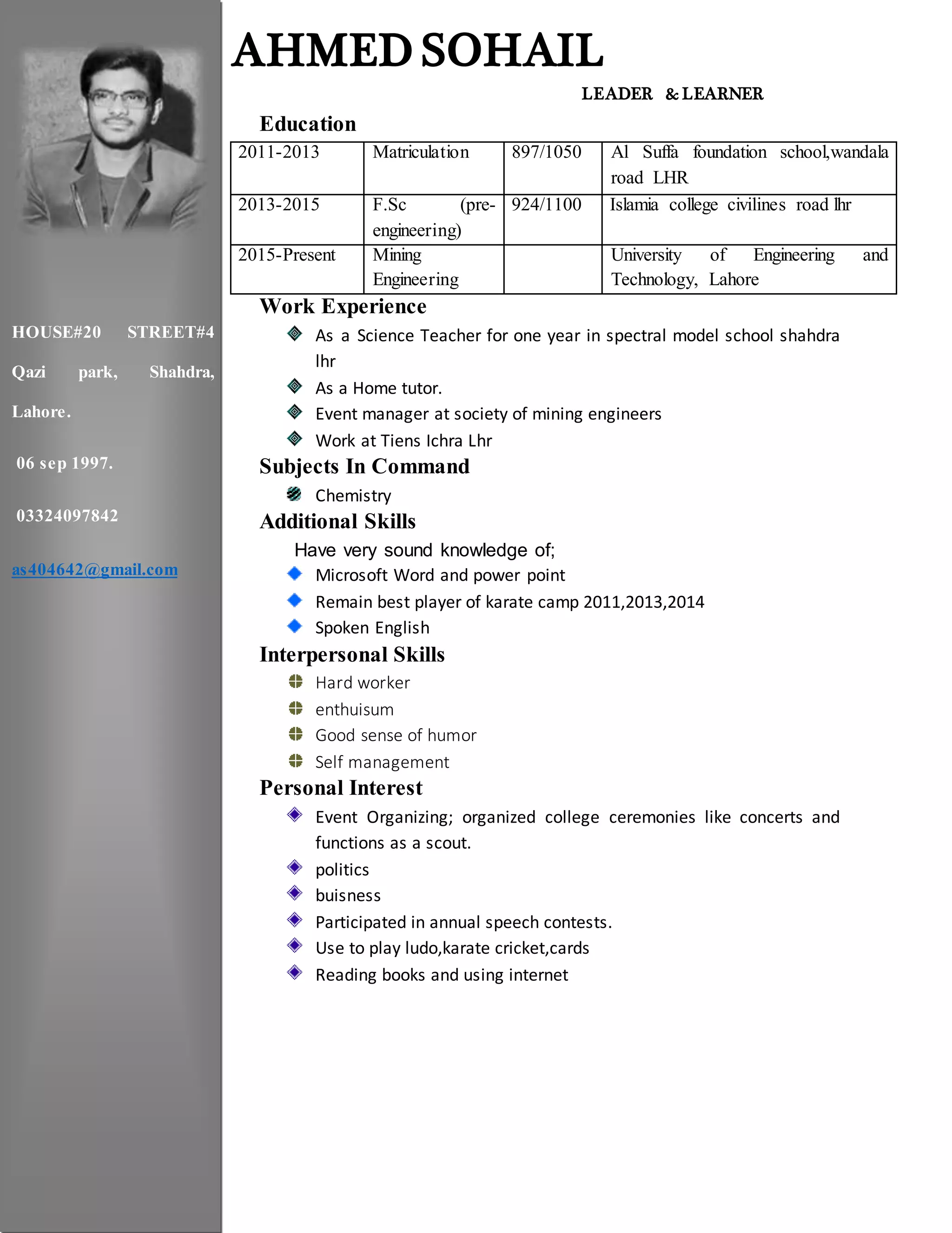 ahmed cv (1) | DOCX