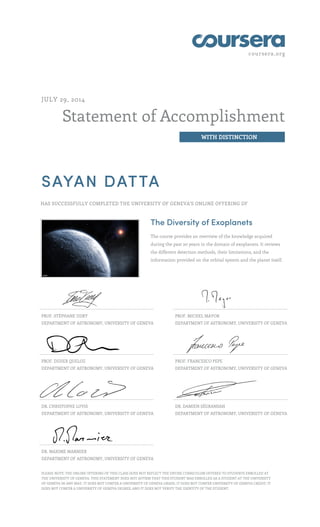 Coursera extrasolarplanets 2014 | PDF | Space and Astronomy | Science