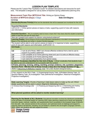 Opinion Writing | DOCX