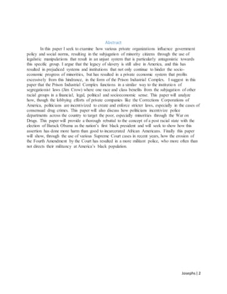 Jo Josephs Independent Study | PDF