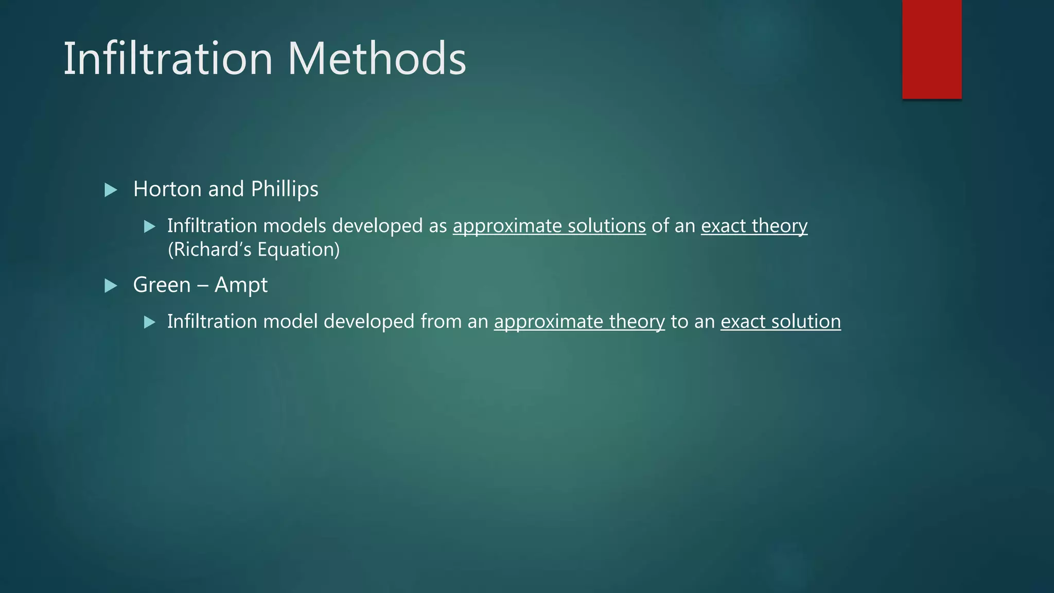 INFILTRATION PPT | PPTX