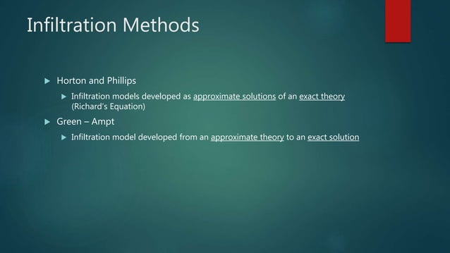 INFILTRATION PPT | PPTX | Geography | Science