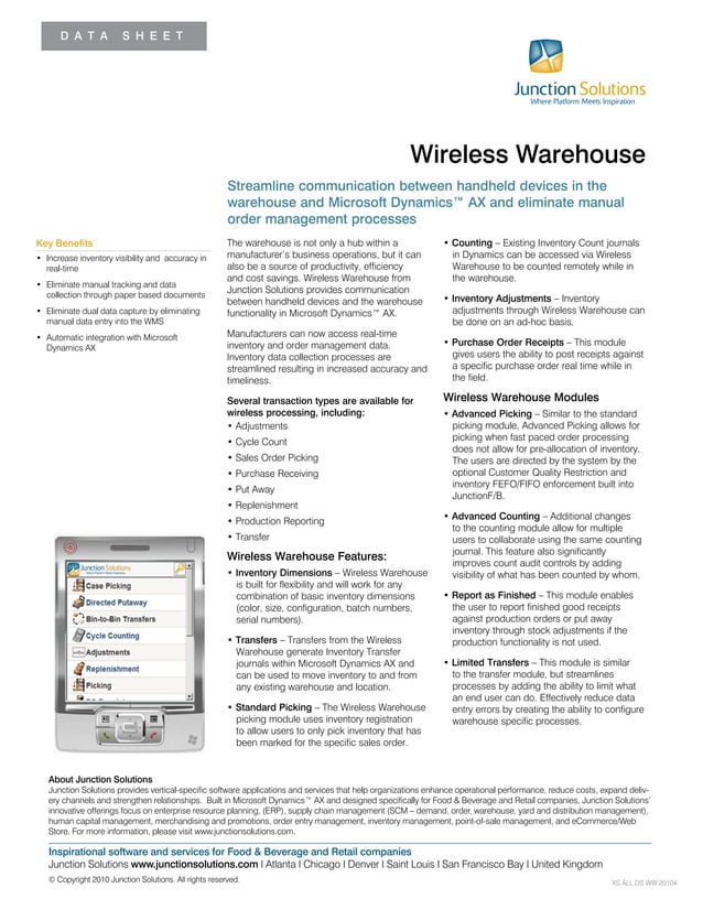 WirelessWarehouseDatasheet | PDF