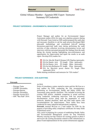 essa cv 2016 updated sept | PDF