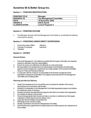 Manager Position Desc. | PDF