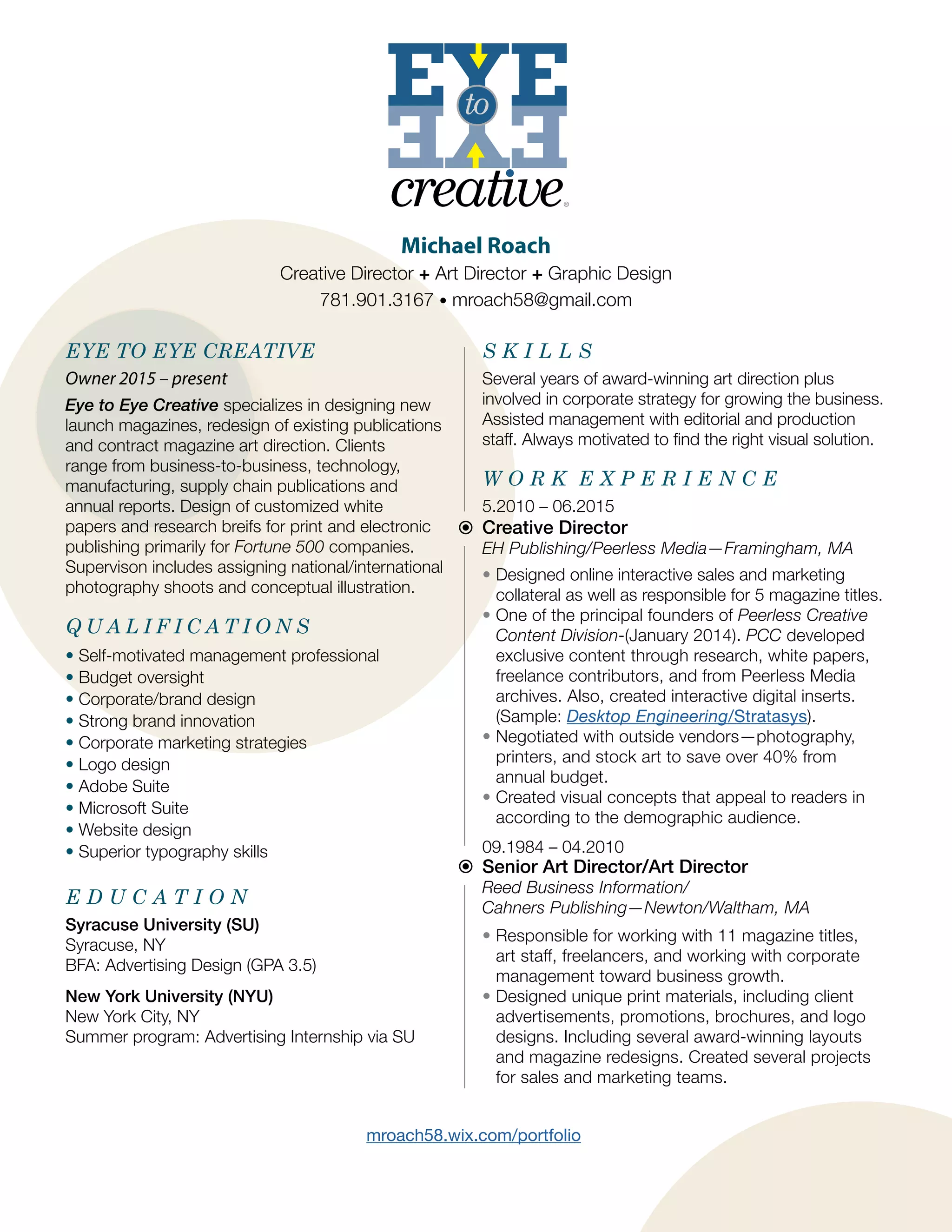 MR_Resume_EYEtoEYE_v3 | PDF