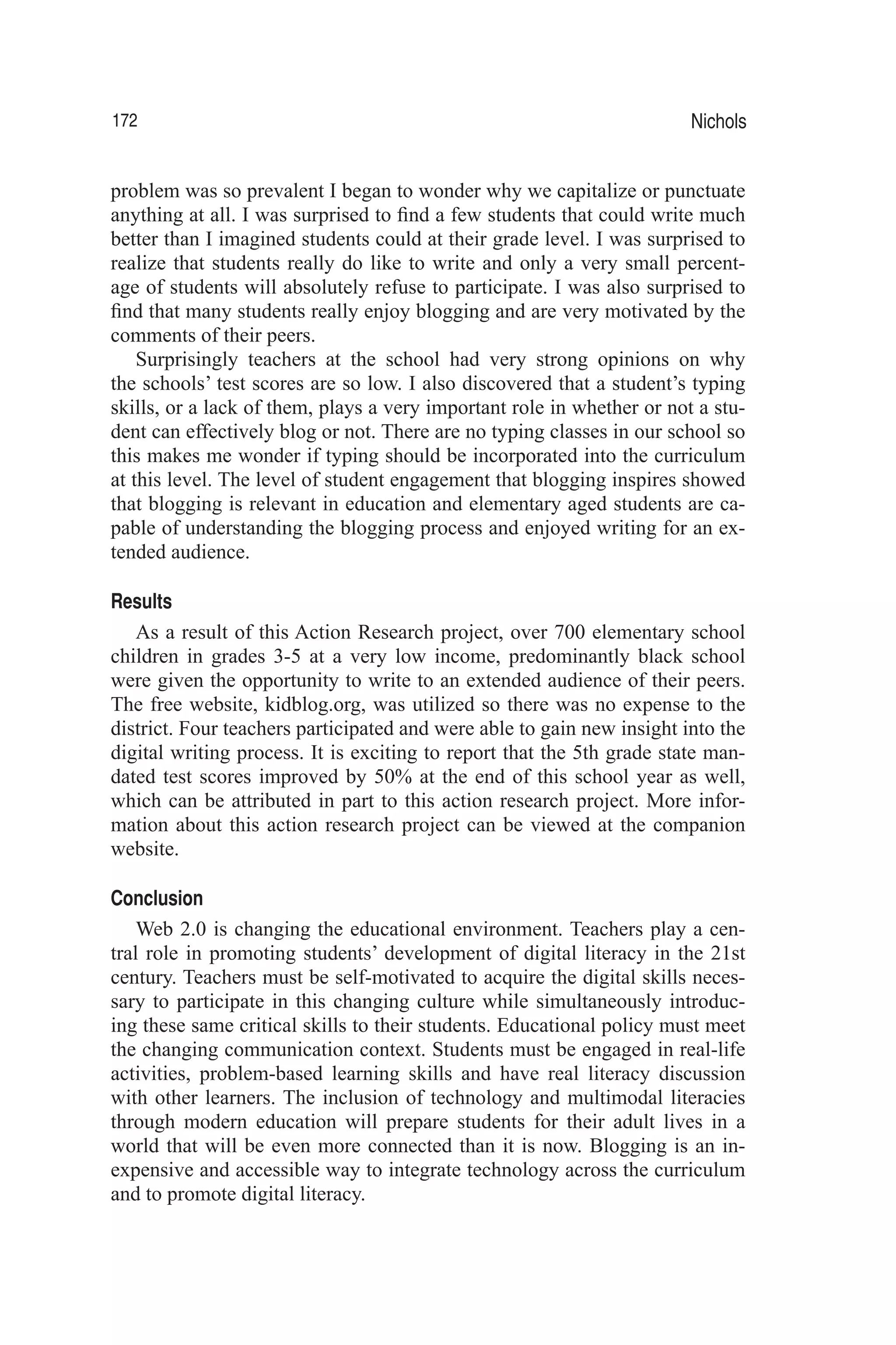 JEMH_Nichols_Blogging Across the Curriculum | PDF