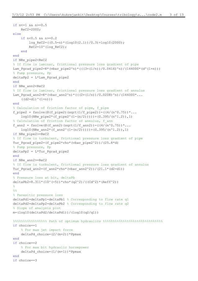 Surge Swab pressure code | PDF