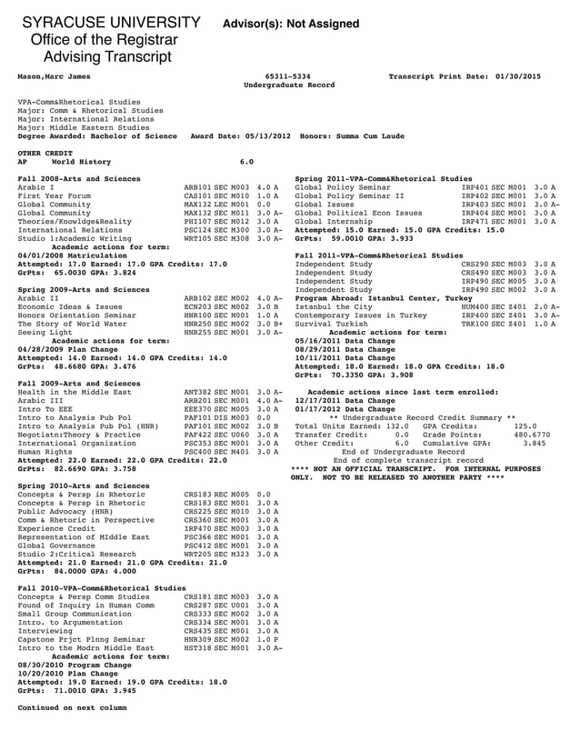 Mason, Marc - Transcripts | PDF