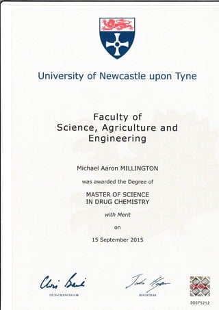 Masters Certificate | PDF