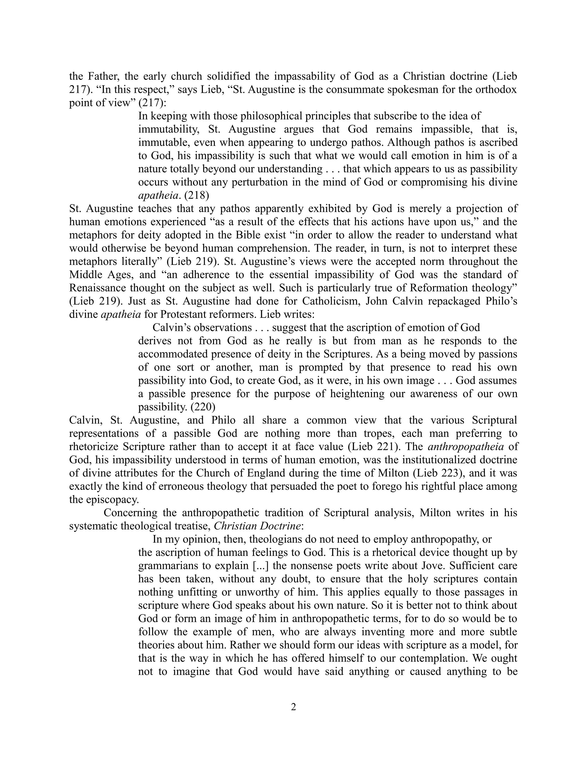 That Far Be from Milton: Divine Goodness and Justification in Paradise ...