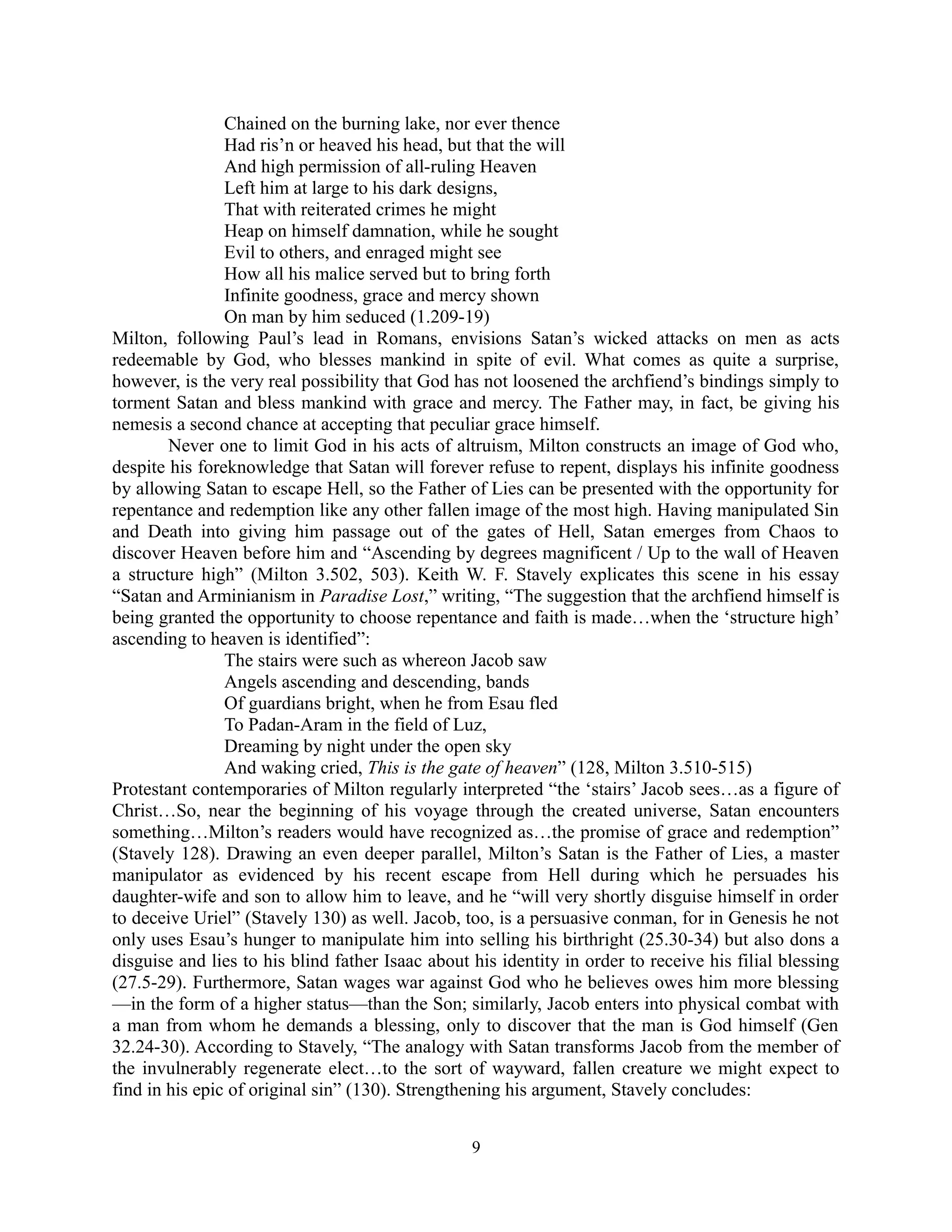 That Far Be from Milton: Divine Goodness and Justification in Paradise ...