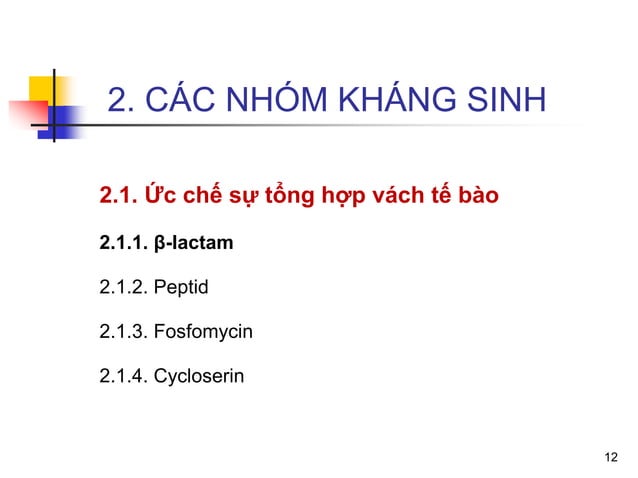 B9 THUỐC KHÁNG SINH.pdf cần bác sĩ đọc nhiều | PDF