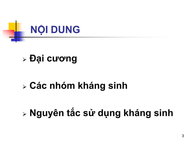 B9 THUỐC KHÁNG SINH.pdf cần bác sĩ đọc nhiều | PDF