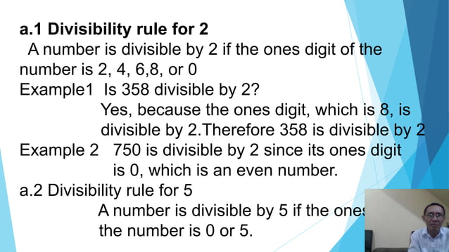 Presentation1.pptx Divisibility Rules Grade 5 | PPTX | Education