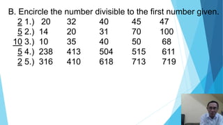 Presentation1.pptx Divisibility Rules Grade 5 | PPTX