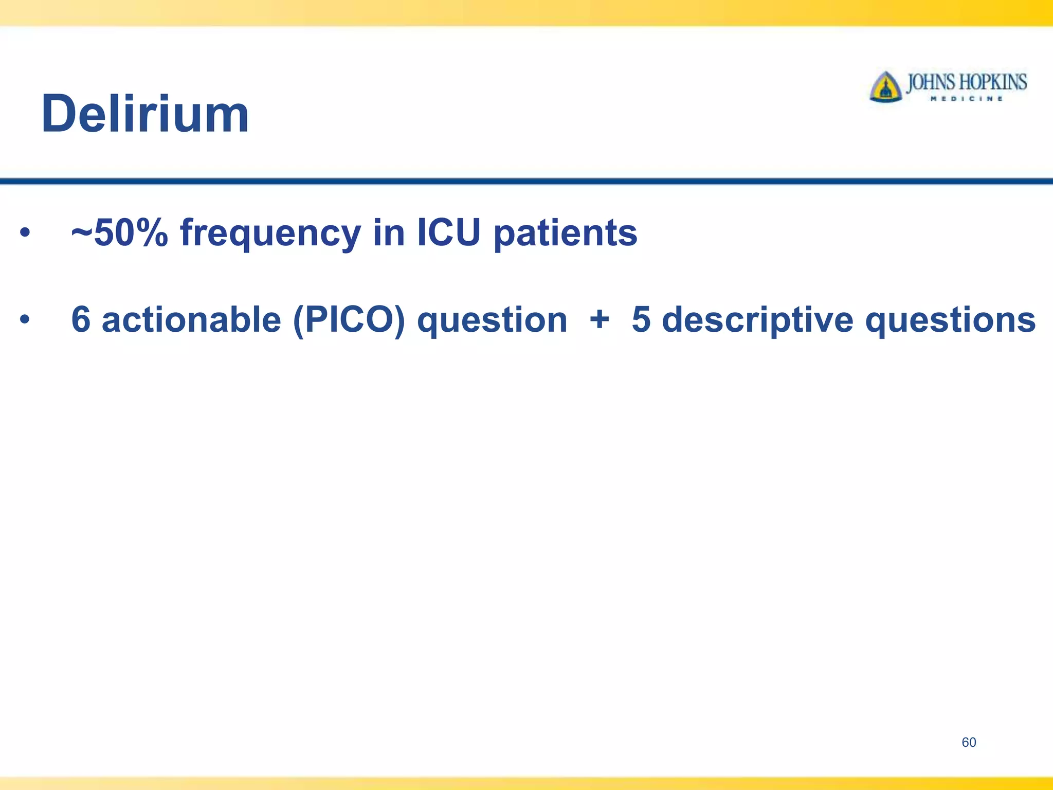 The New 2018 SCCM PADIS Guidelines: Quick Hits of Recommendations for ...