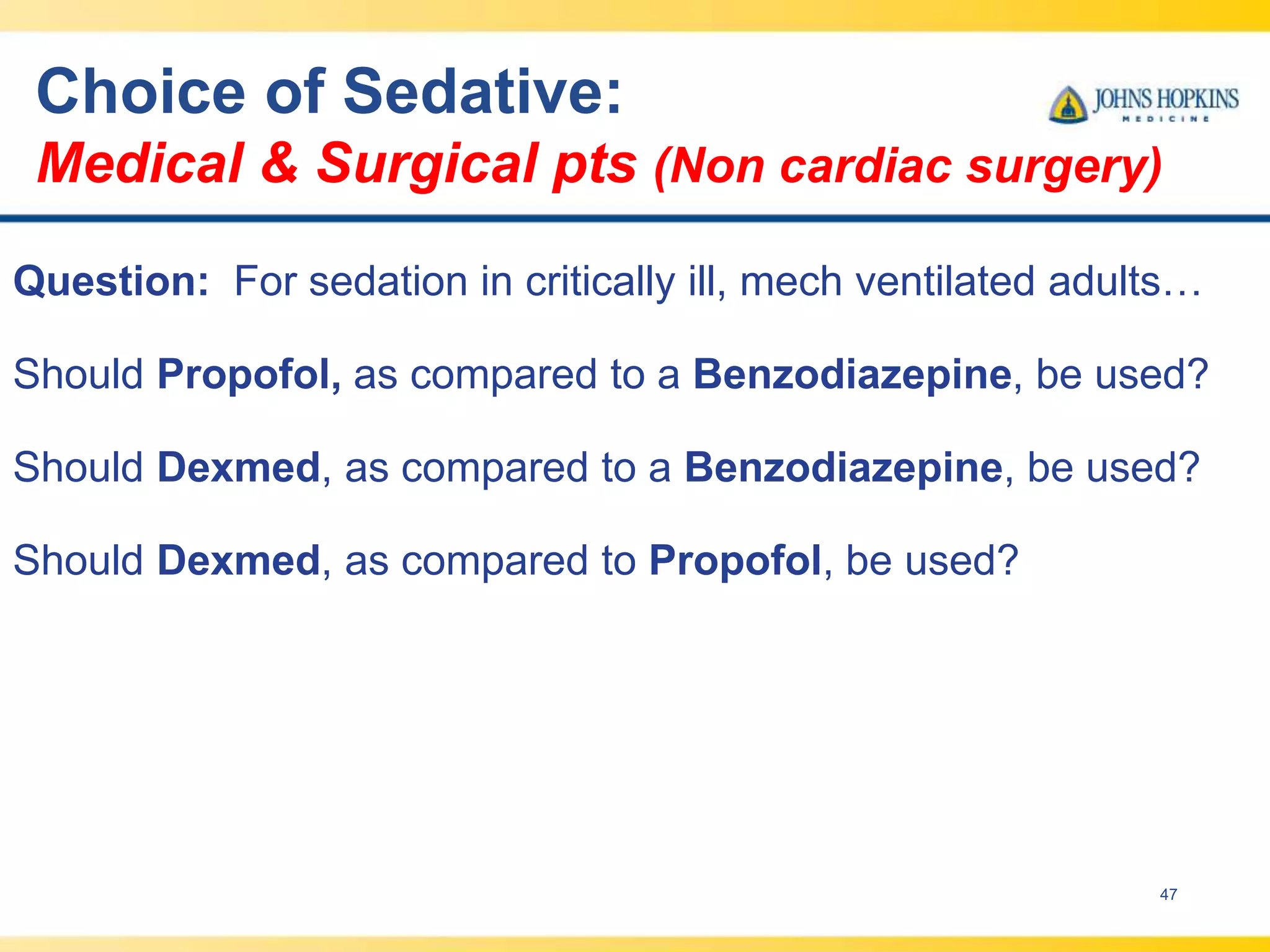 The New 2018 SCCM PADIS Guidelines: Quick Hits of Recommendations for ...