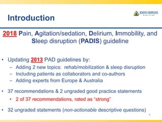 The New 2018 SCCM PADIS Guidelines: Quick Hits of Recommendations for ...