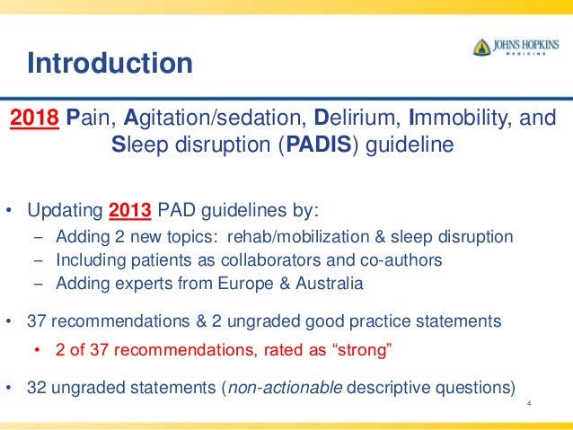 The New 2018 SCCM PADIS Guidelines: Quick Hits of Recommendations for…